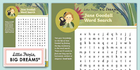 LKS2 Jane Goodall Reading Comprehension Activity