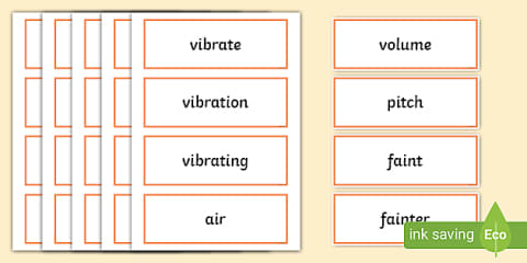 Blank Vocabulary Word Cards | Editable Template