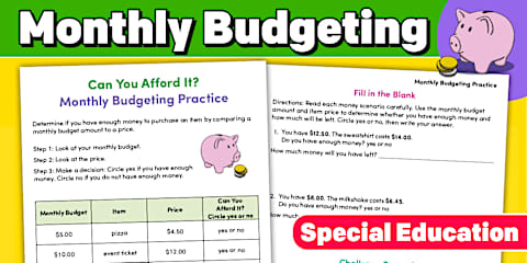 Life Skills: Calculating Tips Task Box Cards for Special Education ...