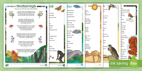 Nature Poem Writing Template