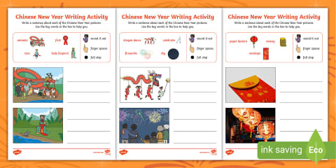 Chinese New Year Cut and Stick Story Map Activity | Twinkl