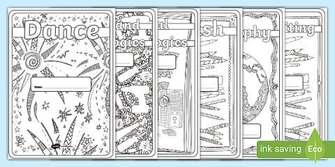 Subject & Activity Book Covers | Primary School Title Pages