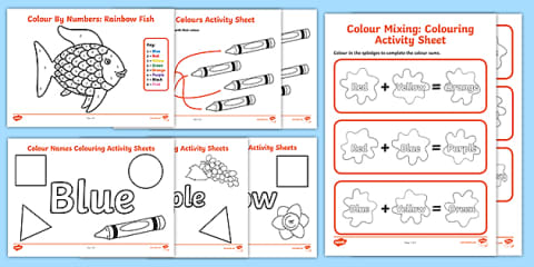 Colour Mixing Worksheet / Worksheet - Twinkl