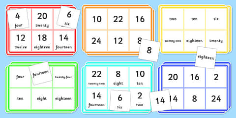 Double Tens Frame 1 - 20 Bingo