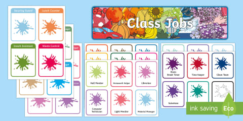 Books Classroom Jobs Banner