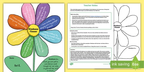 Friendship Flower Activity Sheet