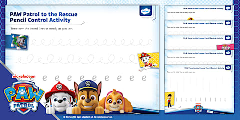 Paw Patrol: Large Lower-Case A-Z Tracing Letters