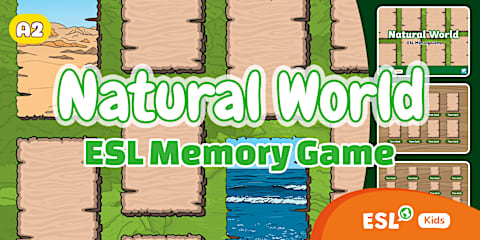 ESL The Natural World Activity Sheet [Kids, A1]