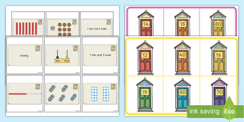 Teen and Ty Numbers Activity