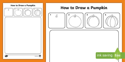 Pumpkin Symmetry Drawing Worksheets