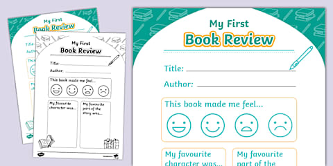 Book review template | Years 3 to 6