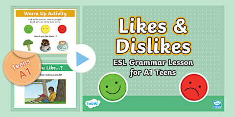 All About Me 'I like' and 'I don't like' Sorting Activity