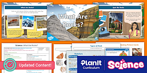 Three Types of Rock Display Poster
