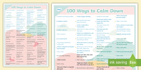 Calming Strategies Calm Corner Mindfulness Poster