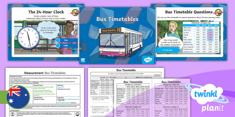 Read and Interpret Timetables Differentiated Maths Worksheets