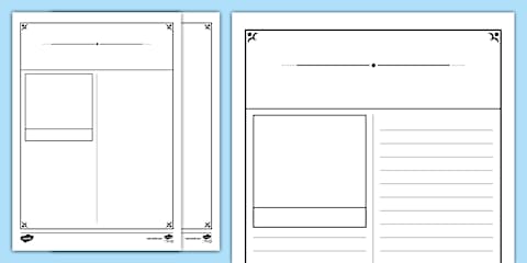 Howard Carter Newspaper Template