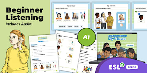 ESL Beginner Listening: My Family [Teens, A1]