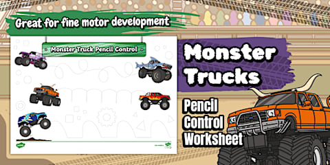 Monster Truck Maths: What's the Missing Number? (Phase 1 During the ...