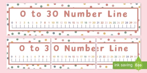 0-30 Number Line (Spring)