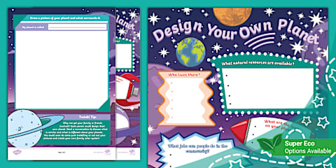 If I Could Invent a Planet Worksheet