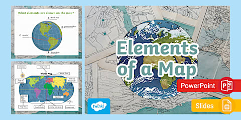 Sixth Grade Map Elements Vocabulary Mat