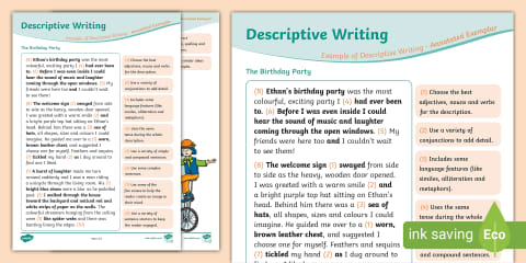 Descriptive Writing: Using the Senses