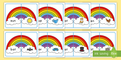 Kindergarten Tap Out the CVC Words Activity Cards