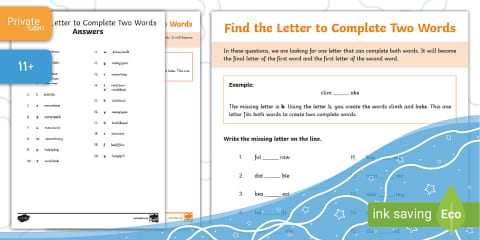 Shape - Odd One Out Verbal Reasoning Activity