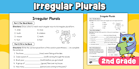 Second Grade Grammar Irregular Verbs Assessment