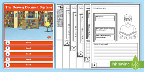 Dewey Decimal System Matching Card Game for 3rd-5th Grade