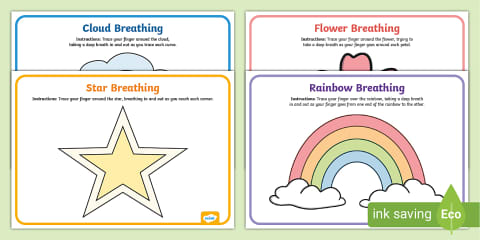 Nature-Themed Mindfulness Breathing Cards