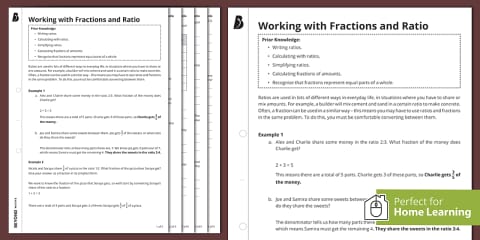 Working With Ratios - Gear Ratios