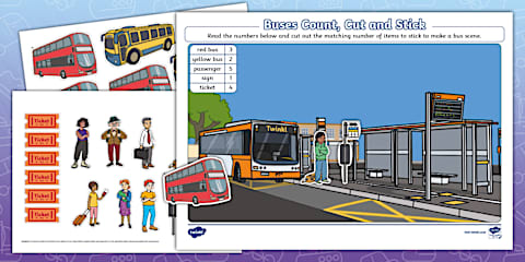 Buses Number Recognition Activity