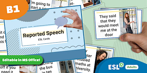 Reported Speech ESL Lesson [Teens, B1]