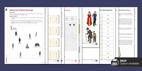 Celebrating Books: Numbers in Books Differentiated Activity Sheet