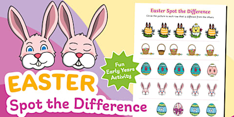 Numberblocks: Number 1 Spot the Difference Worksheet