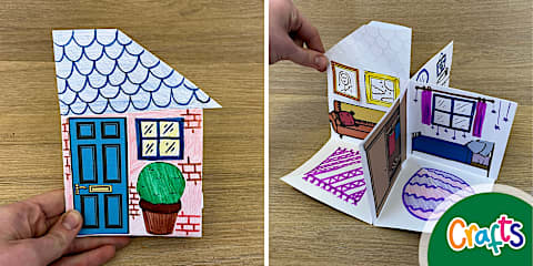 Where Rooms Of The House Cut And Stick Activity