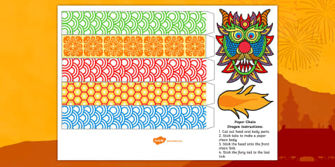 Paper Chinese Dragon Craft Activity