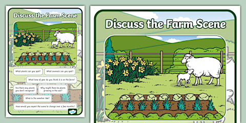 Spring Theme Describe the Picture Inference Worksheet for 3rd-5th Grade