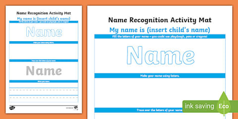 Customisable Name Writing Practice Cut Out Activity