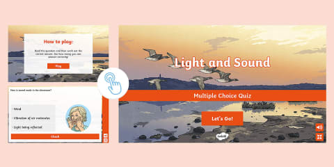 STEM: Is it Light, Heat or Sound? Quiz