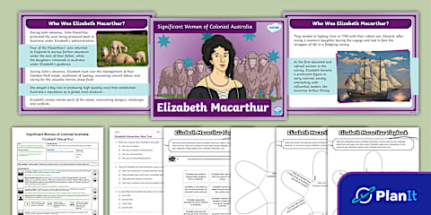 Year 5 HASS History Significant Women of Colonial Australia Lesson 8 ...