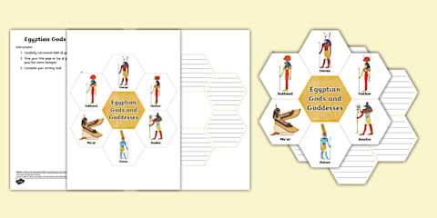 Who Am I? Ancient Egyptian Gods Guessing Game Cards