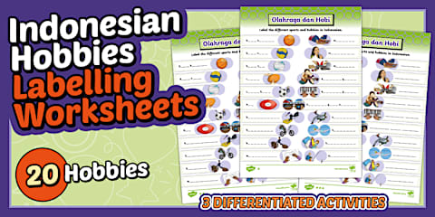 Daily Routine Labelling Differentiated Activities Indonesian