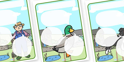 Farm Animal Speech Bubble Activity Sheets