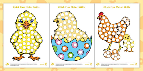 Build a Spring Chick 2D Shape Activity