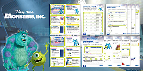 Monsters, Inc.: Monster Math — Comparing and Ordering Numbers to 100 ...