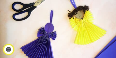 Paper Angels Craft Template