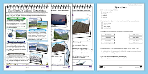 Mountain Formation Sequencing Mind Map