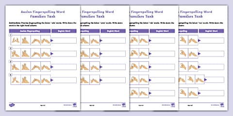 High Frequency Sight Words with Auslan Fingerspelling Resource Pack